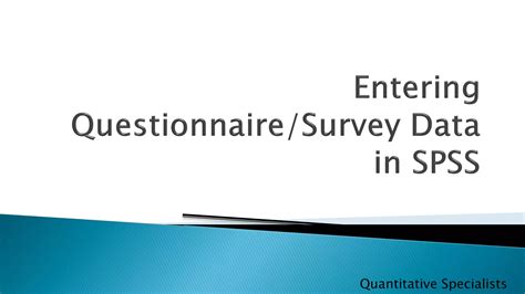 How To Enter And Analyze Questionnaire Survey Data In Spss Ppt