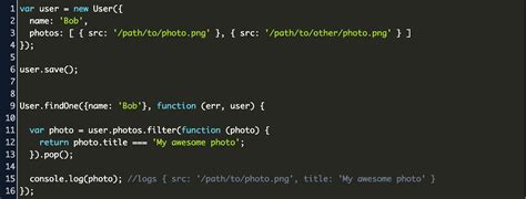 mongoose find subdocument in array by id code example