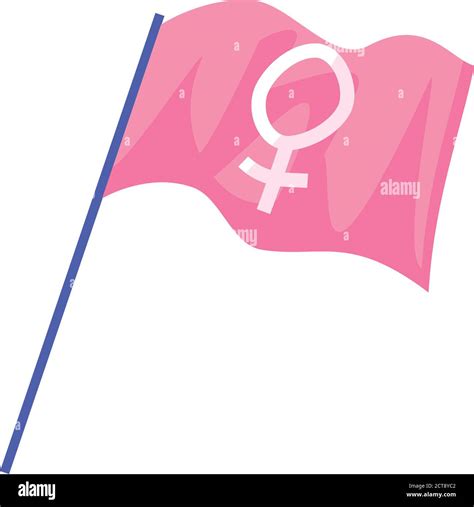 Feminism Flag With Gender Detailed Style Icon Design International