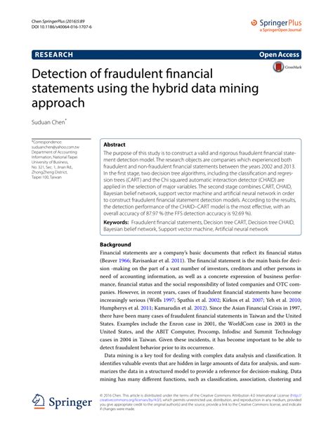 pdf detection of fraudulent financial statements using the hybrid