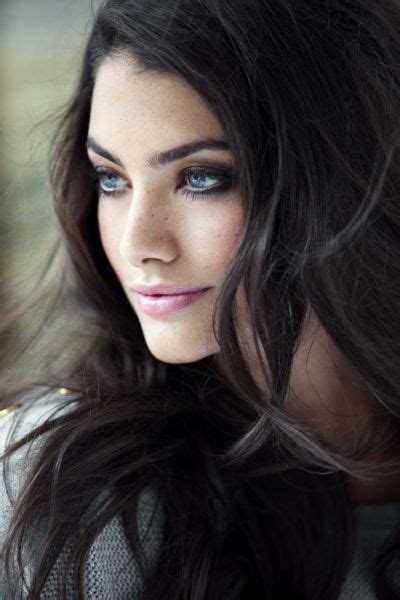 Soft Lips Beautiful Blue Eyes And Brown Curly Hair Dark Hair Blue