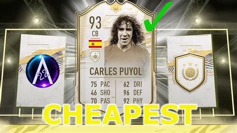 93 Carles Puyol Prime Moments Icon Sbc Cheapest Solution Fifa21