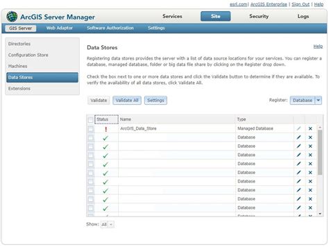 the different types of arcgis databases