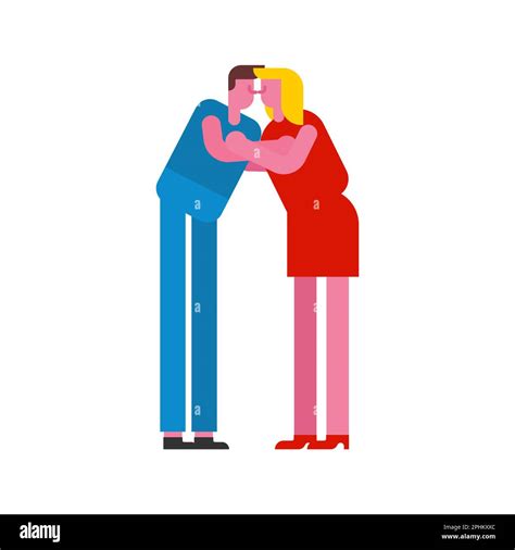 Kiss And Hug Stock Vector Images Alamy