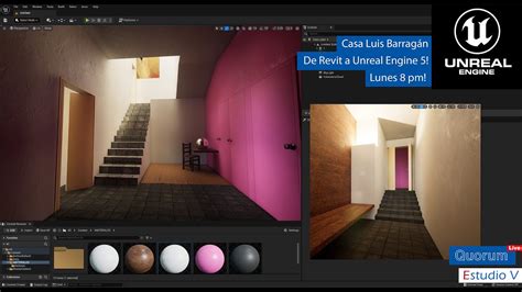 casa luis barragán de revit a unreal engine 5 quorum live youtube
