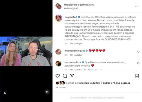 Tiago Leifert E Esposa Fazem Desabafo Sobre Câncer Raro Da Filha
