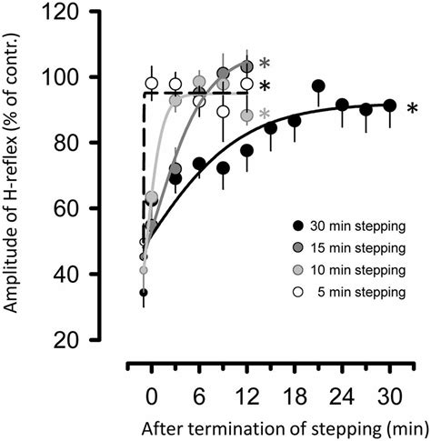 frontiers short term plasticity in a monosynaptic reflex pathway to