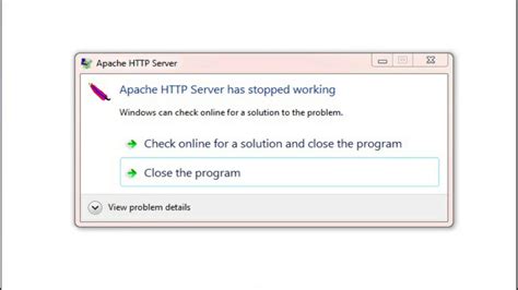 fixed apache server has stopped working windows 7 xampp youtube