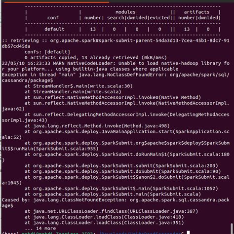 scala spark cassandra java lang noclassdeffounderror org apache