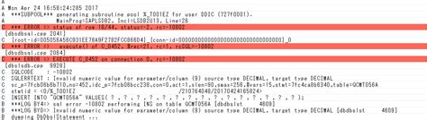 2462824 dmo sql error 10802 occurred during phase parconv upg