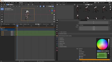 using sprite actions in upbge 0 3 0 game engine resources blender