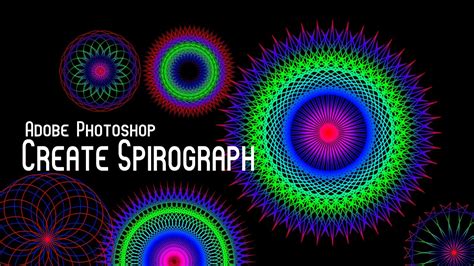 create spirograph in photoshop youtube