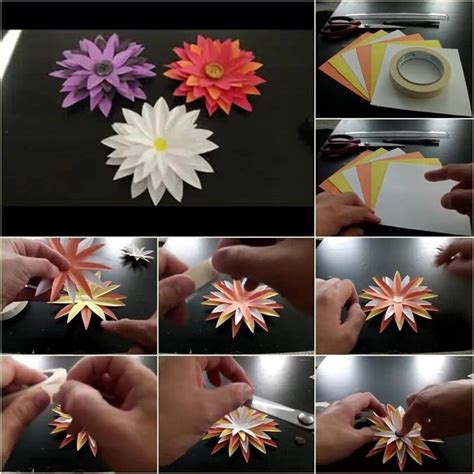 Diy Paper Flower Step By Step Making Tutorials K4 Craft