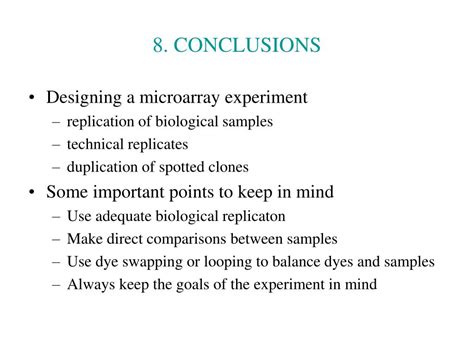 ppt fundamentals of experimental design for cdna microarrays
