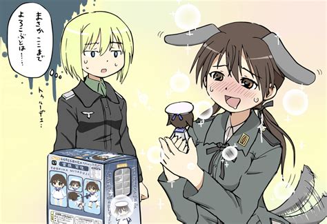Miyafuji Yoshika Erica Hartmann And Gertrud Barkhorn World Witches