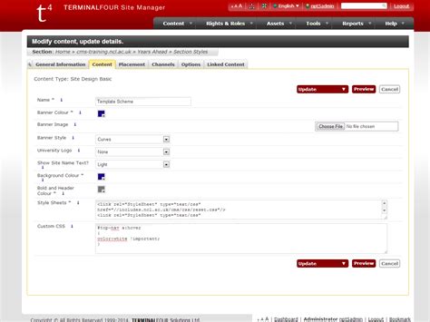 styling content using html and css research and conference websites