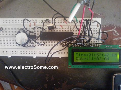 digital clock using pic microcontroller and ds1307 rtc your electric