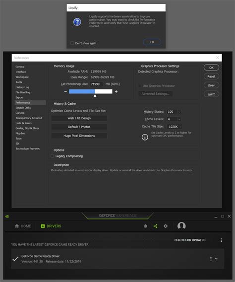 solved use graphics processor grayed out though everyt adobe