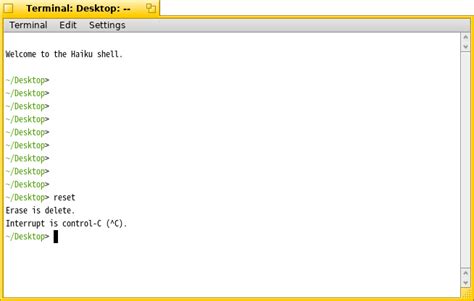 clearing terminall screen will not clear scrollback help haiku