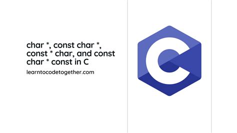 char const char const char and const char const in c learn