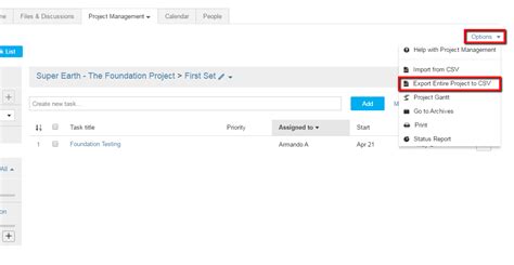 how to import and export project schedules tasks and milestones