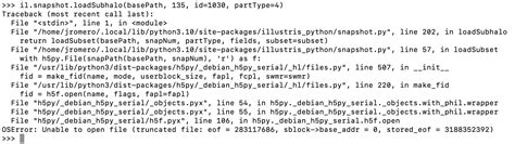 illustris oserror unable to open file