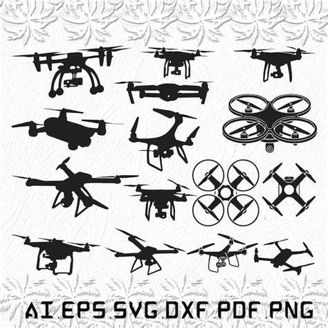 Drone Svg Bundle Drone Svg Drone Clipart Drone Cut Files