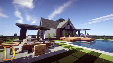 Zwiastun Minecraft Poradnik Jak Zrobić Willę Z Basenem Youtube