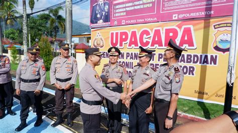 Gelar Syukuran Pelepasan Purna Bakti Tiga Personil Polres Tator