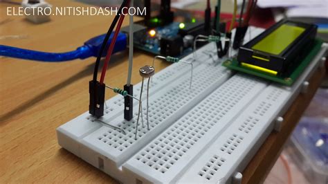using ldr to display light level on 16x2 lcd [arduino