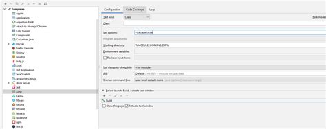 java 11 passing parameters option in intellij stack