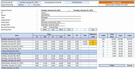 50 creating a timesheet in excel