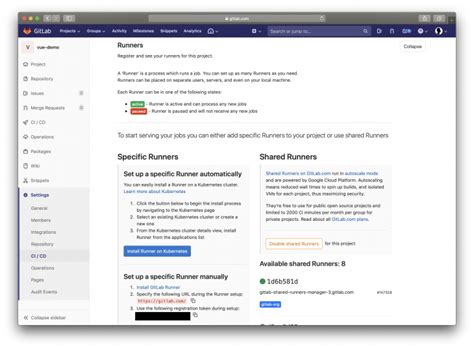 how to auto deploy a vue application using gitlab ci cd on ubuntu 18 04