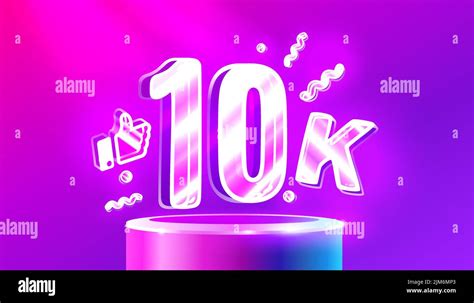 Thank You 10k Followers Peoples Online Social Group Happy Banner