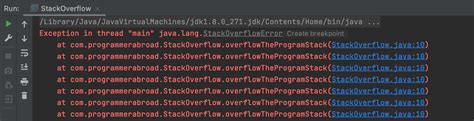 how to cause a stackoverflow error in java programmerabroad