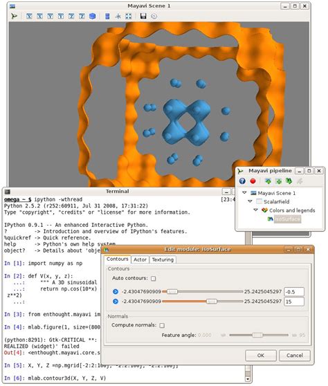 using mayavi with scipy — mayavi 4 7 4 documentation
