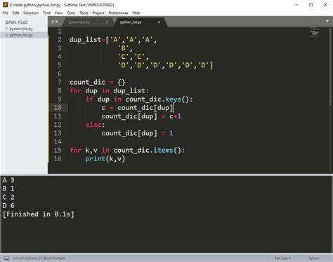 count each element in list python python programs