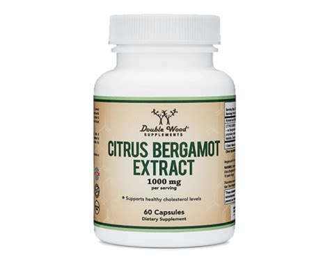 Double Wood Citrus Bergamot Extract Екстракт от Бергамот 1000 Mg 60