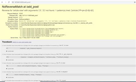 python noreversematch at add post stack overflow