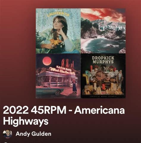 2022 s “45 rpm reasons to purchase music ” with playlist americana