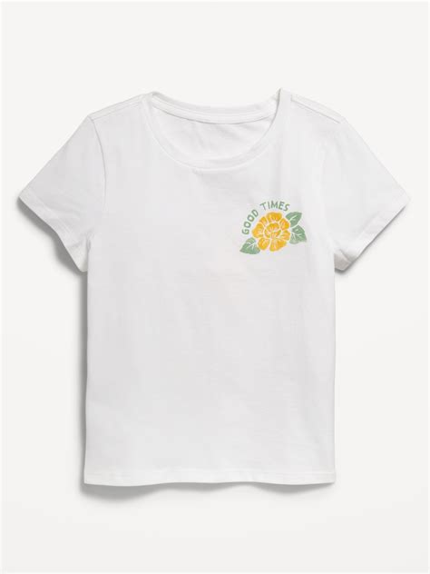 Short Sleeve Graphic T Shirt For Girls Old Navy