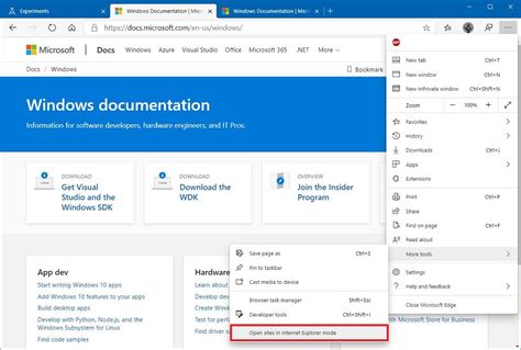 how to enable ie mode using flags settings on microsoft edge pureinfotech