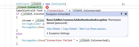 ssh c renci sshnetmon sshauthenticationexception permission