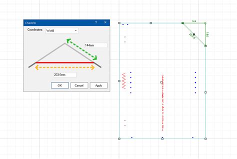 precision chamfer fillet dialog cabmaster software
