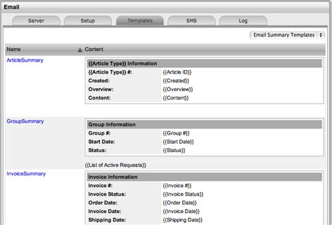 email summary templates