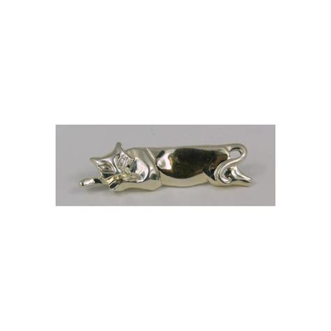 Tiffany Sterling Silver Cat Brooch