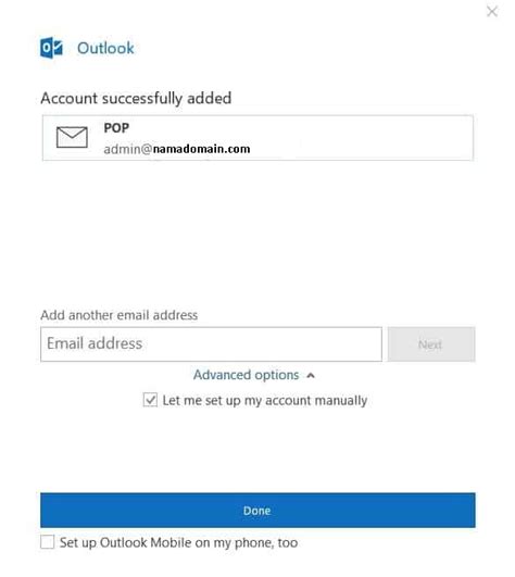 How To Set Up Email Accounts In Microsoft Outlook 2016 Id