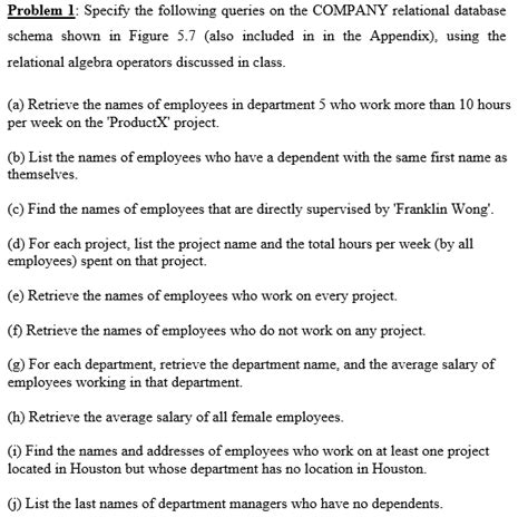 solved appendix employee fname lnamesn edate department