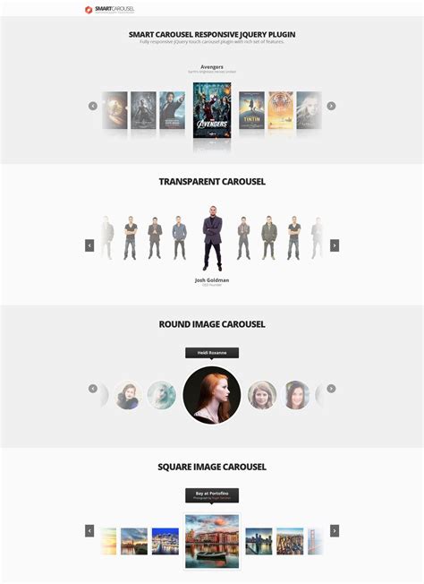 smart carousel responsive jquery plugin by samiyilmaz website layout