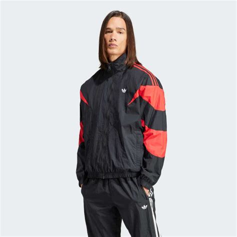Adidas Rekive Woven Track Jacket Black Adidas Australia